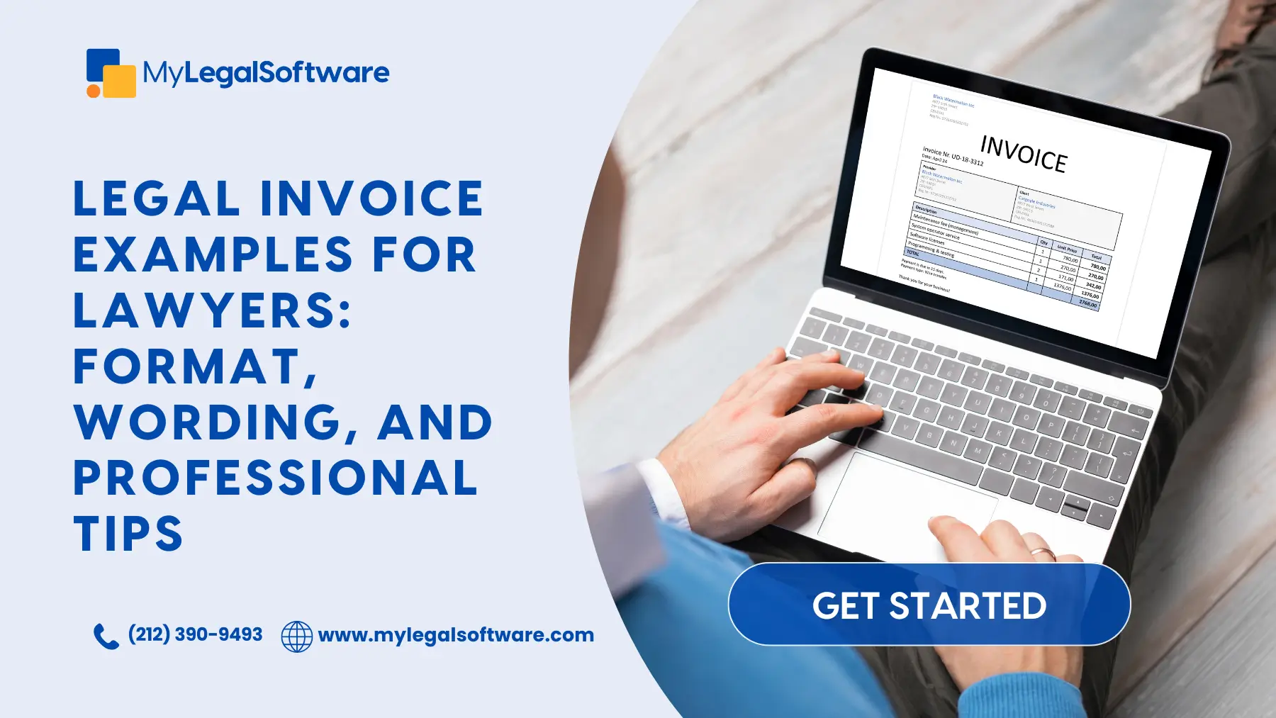 Legal Invoice Examples for Lawyers (Format & Tips) - MyLegalSoftware